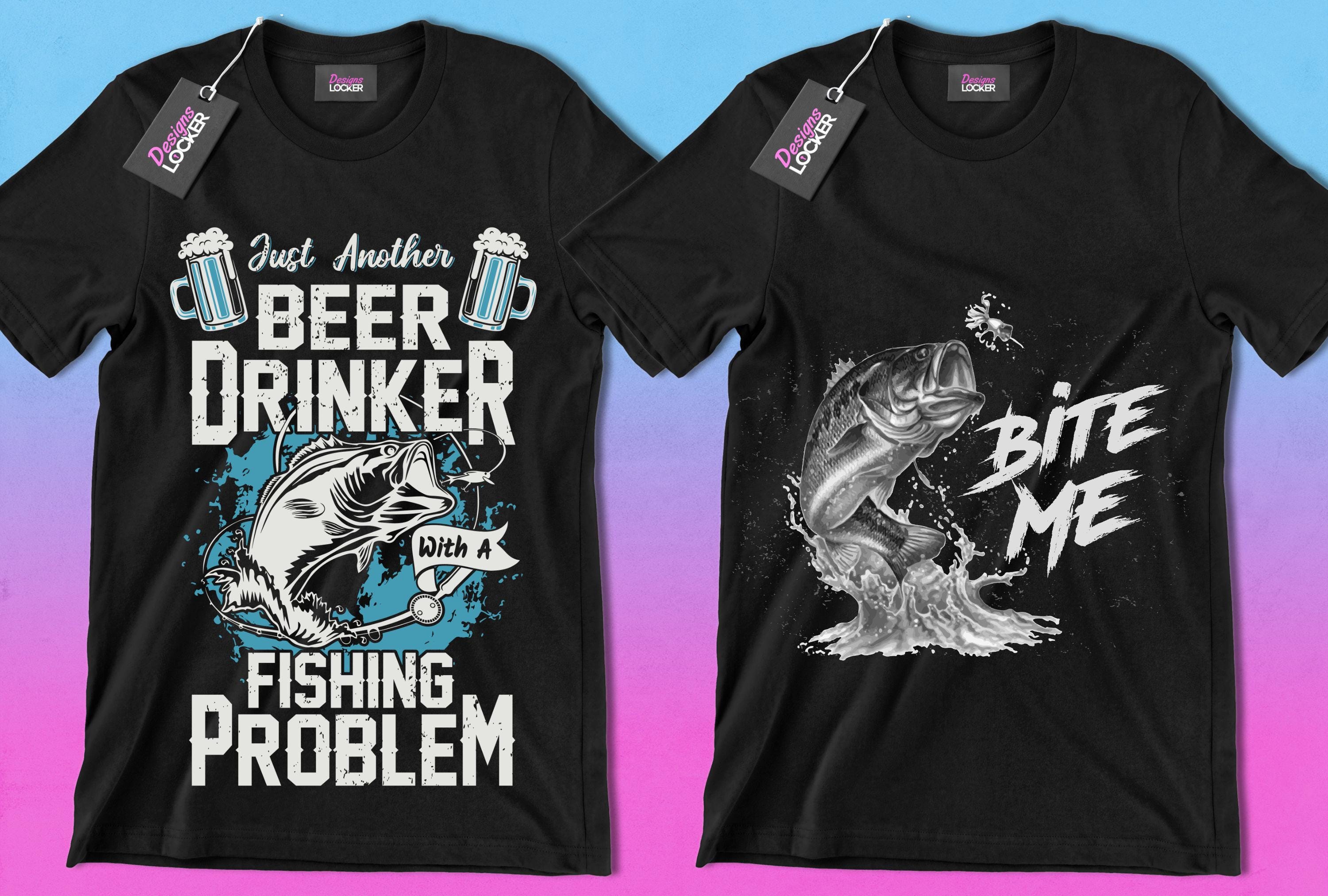 50 Editable Fishing T-shirt Designs Bundle | Fish Vector Images ...