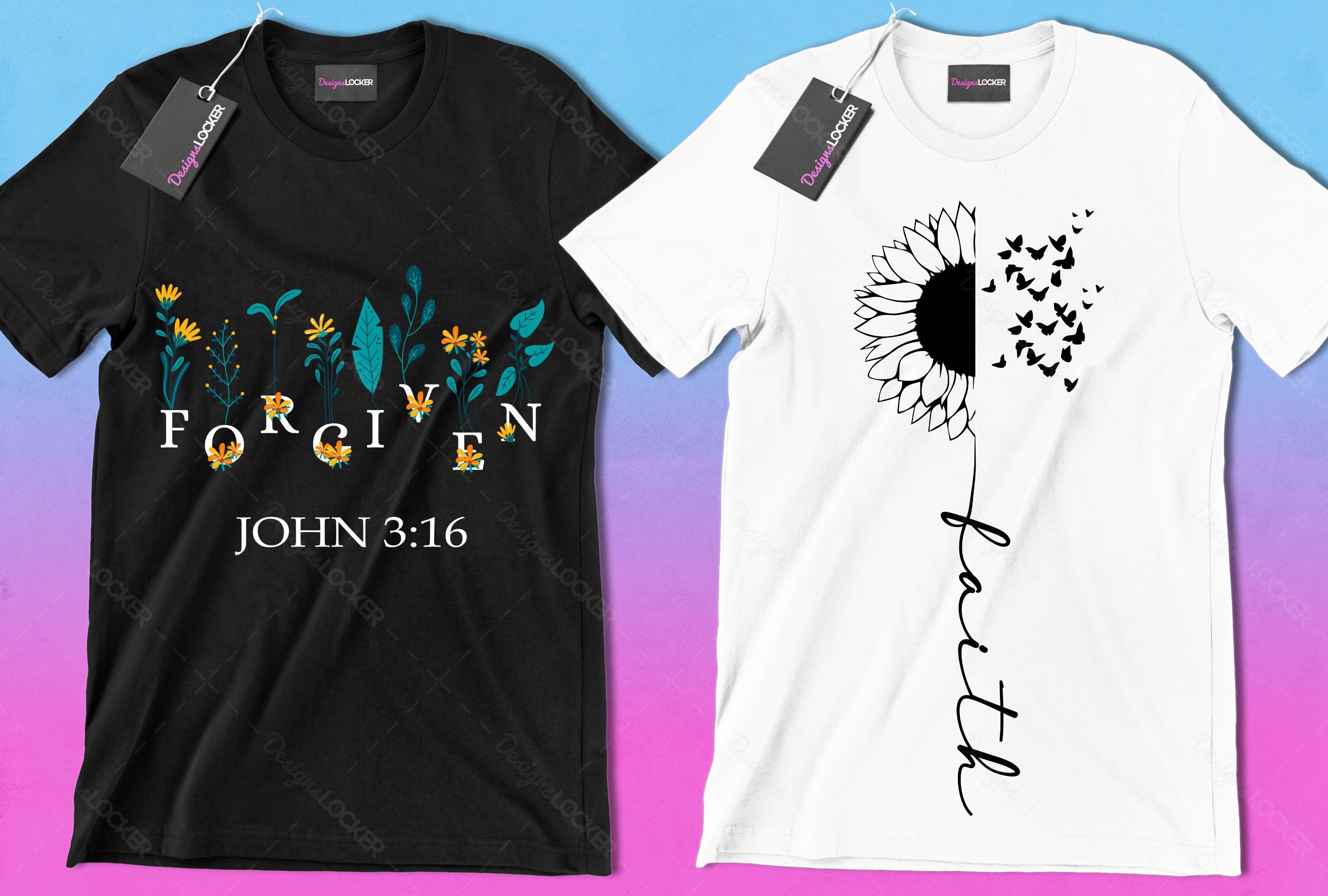 50 Editable Christian T-shirt Designs Bundle | God Vector Images,jesus ...
