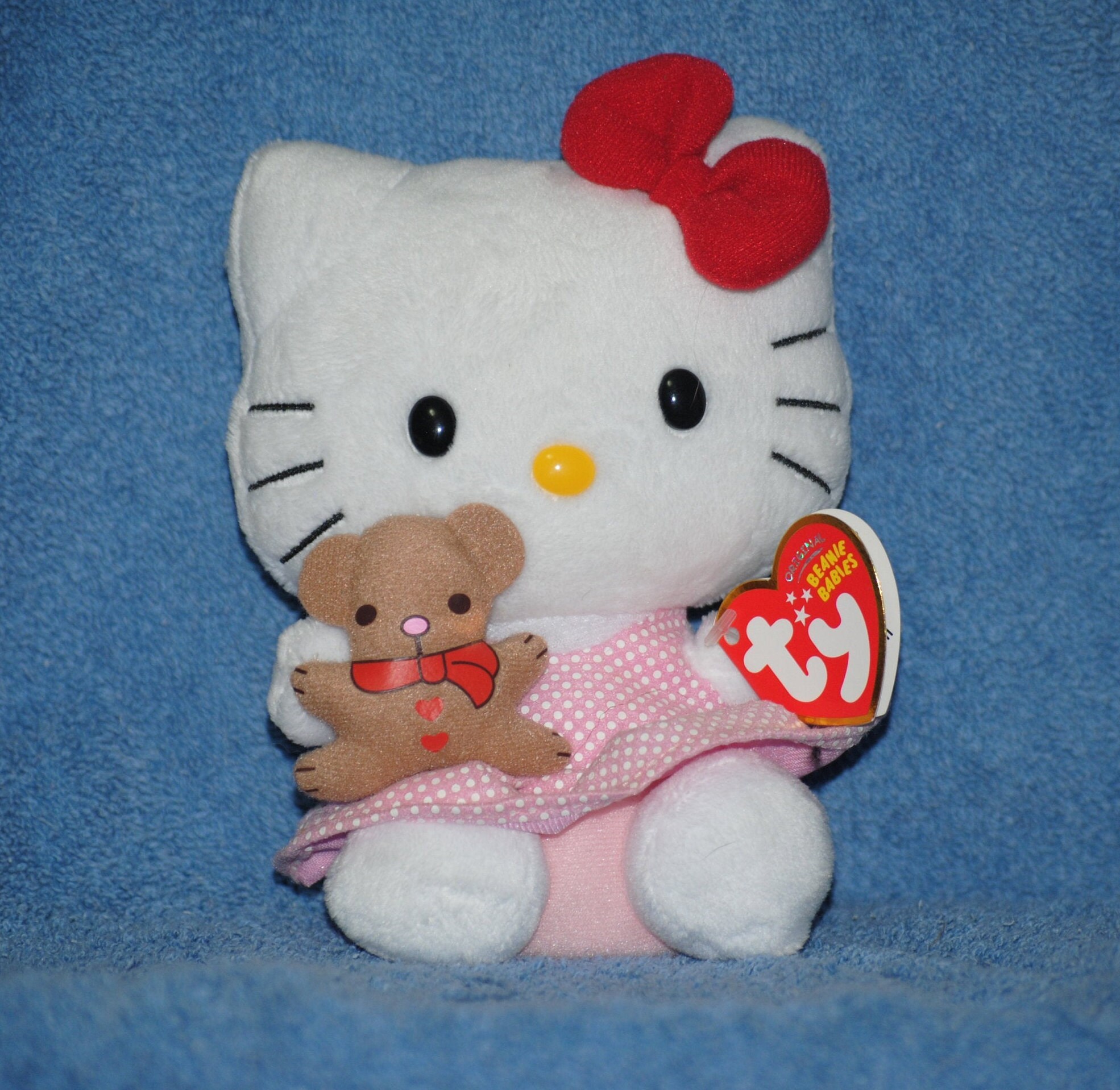 Coleccionable TY Hello Kitty con un oso de peluche | Etsy