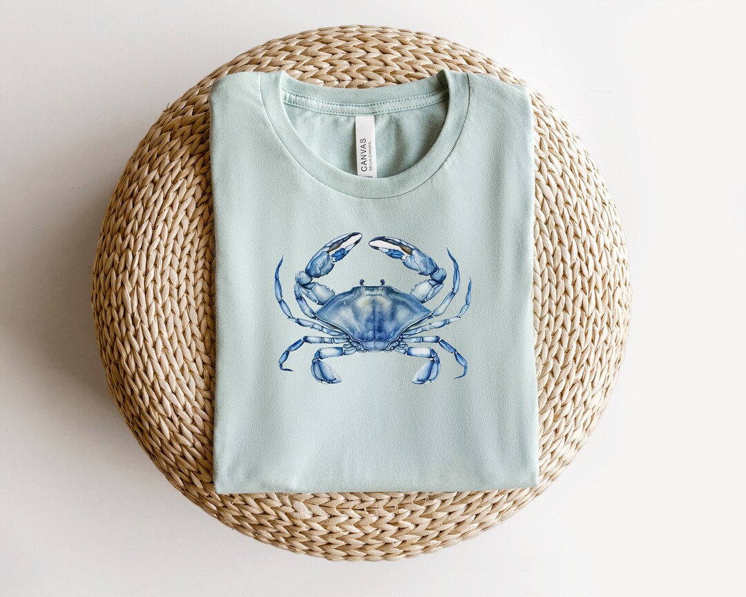 Crab Shirt, Crab Lover Gift, Sea Life Shirt, Beach Trip Shirt, Summer ...
