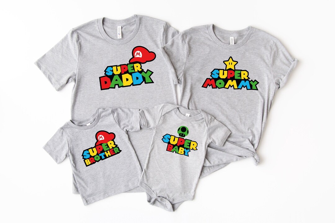 Super Mario Birthday Shirt,super Daddio Game Shirt,new Dad Shirt,father ...