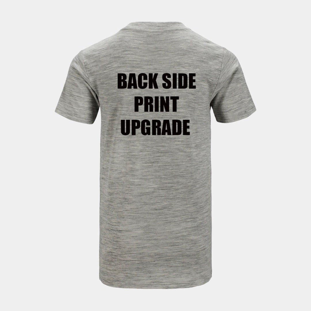Back Side Print Upgrade - Etsy