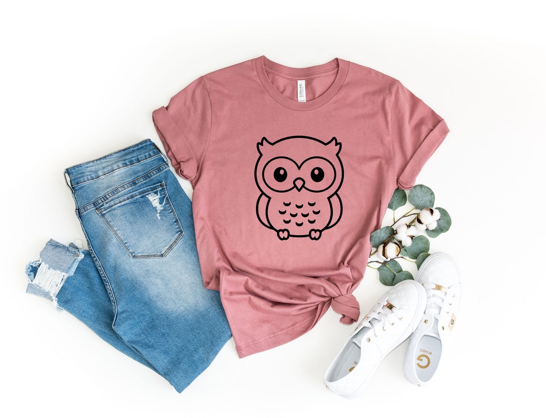 Owl Shirt, Cool Owl Shirt, Animal Lover Gift, Animal Lover Shirts, Owl ...
