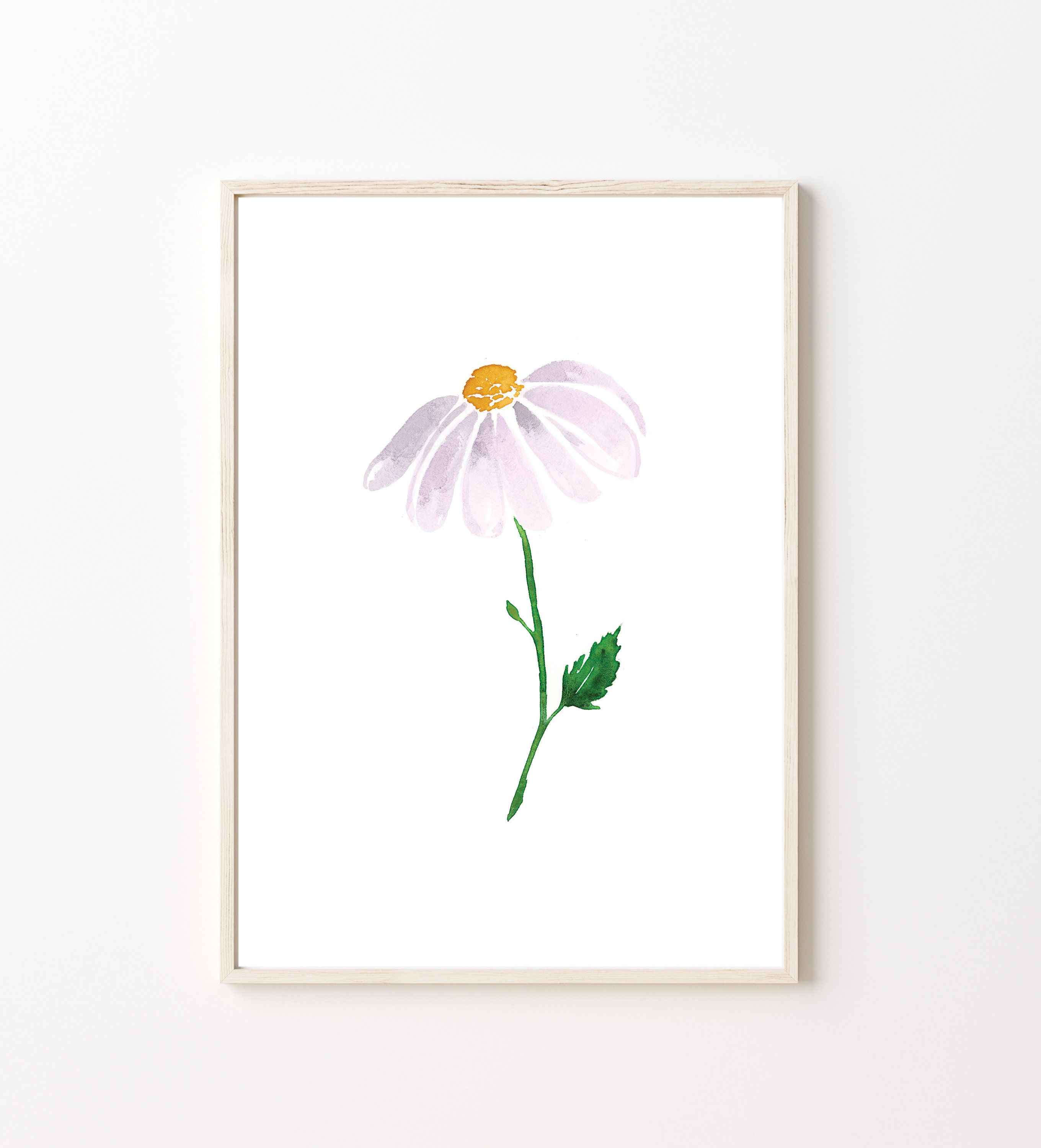 Simple Daisy Watercolor, Instant Digital Download, Printable - Etsy