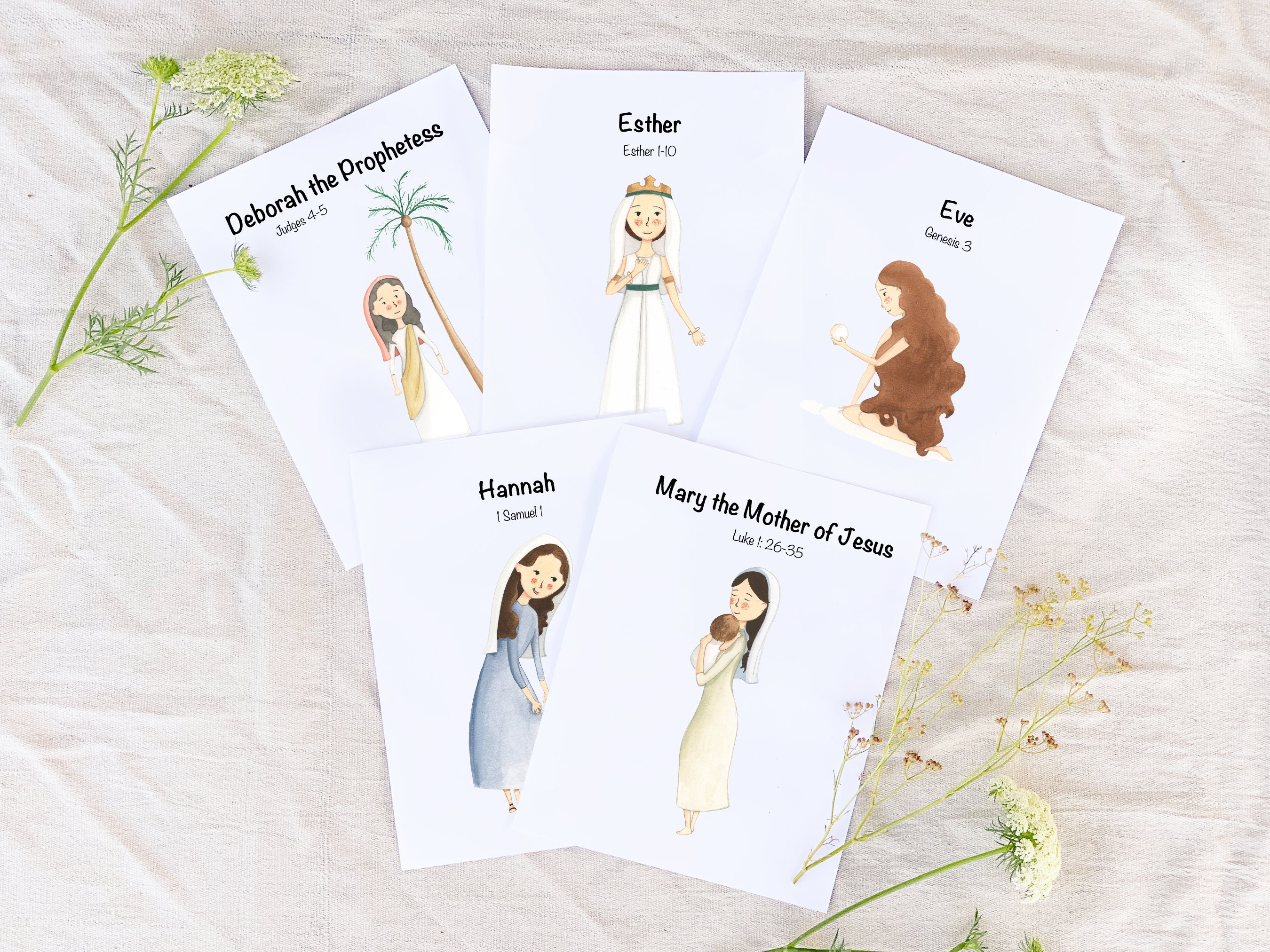 Women of the Bible, Teaching Primary Scriptures Printable Poster ...