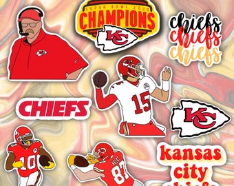 Kc Chiefs Sticker | Etsy