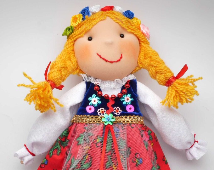 Krakowianka Traditional Polish Costume Rag Doll From Cracow Hand Made ...