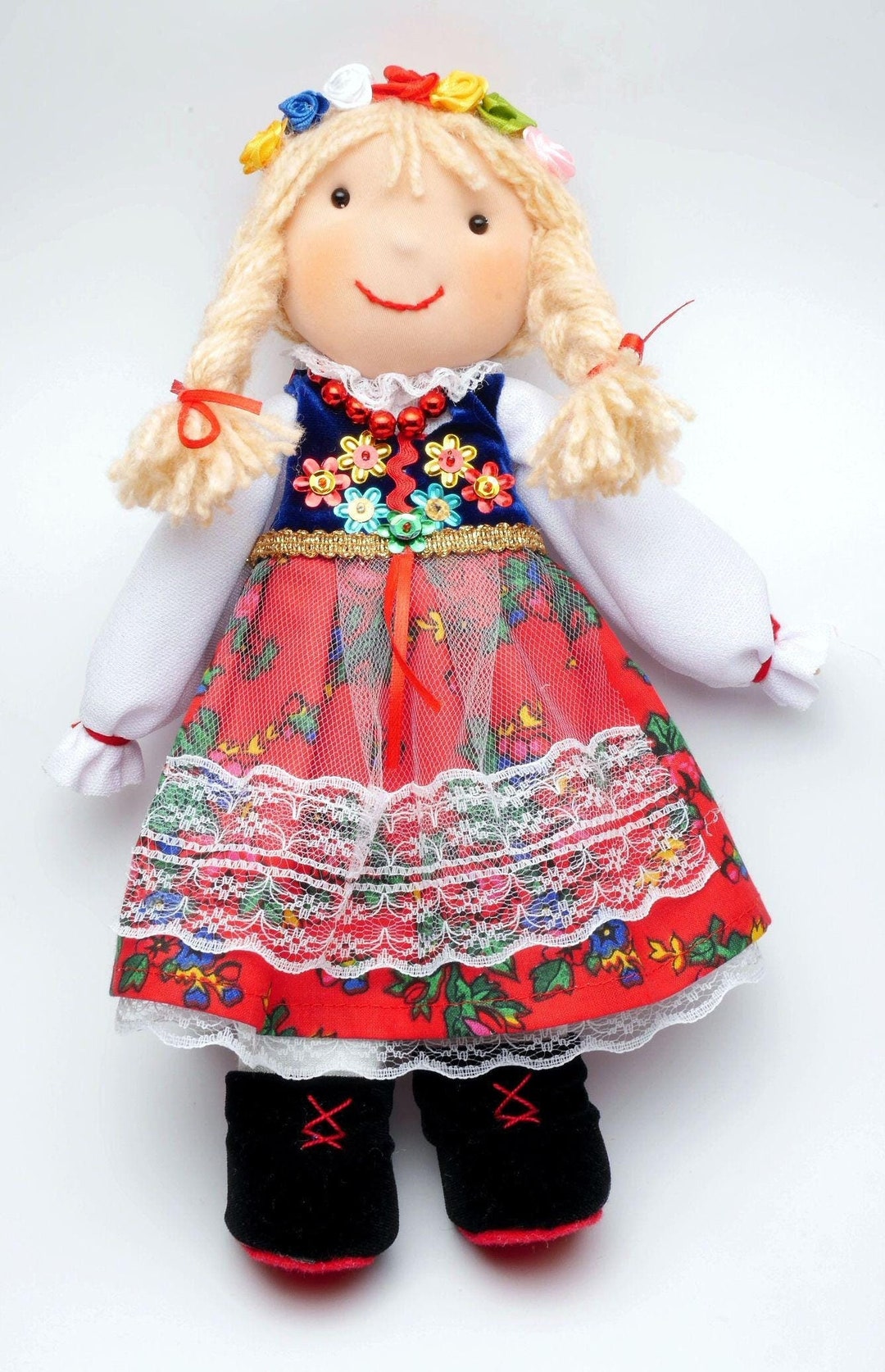 Krakowianka Traditional Polish Costume Rag Doll From Cracow Hand Made ...
