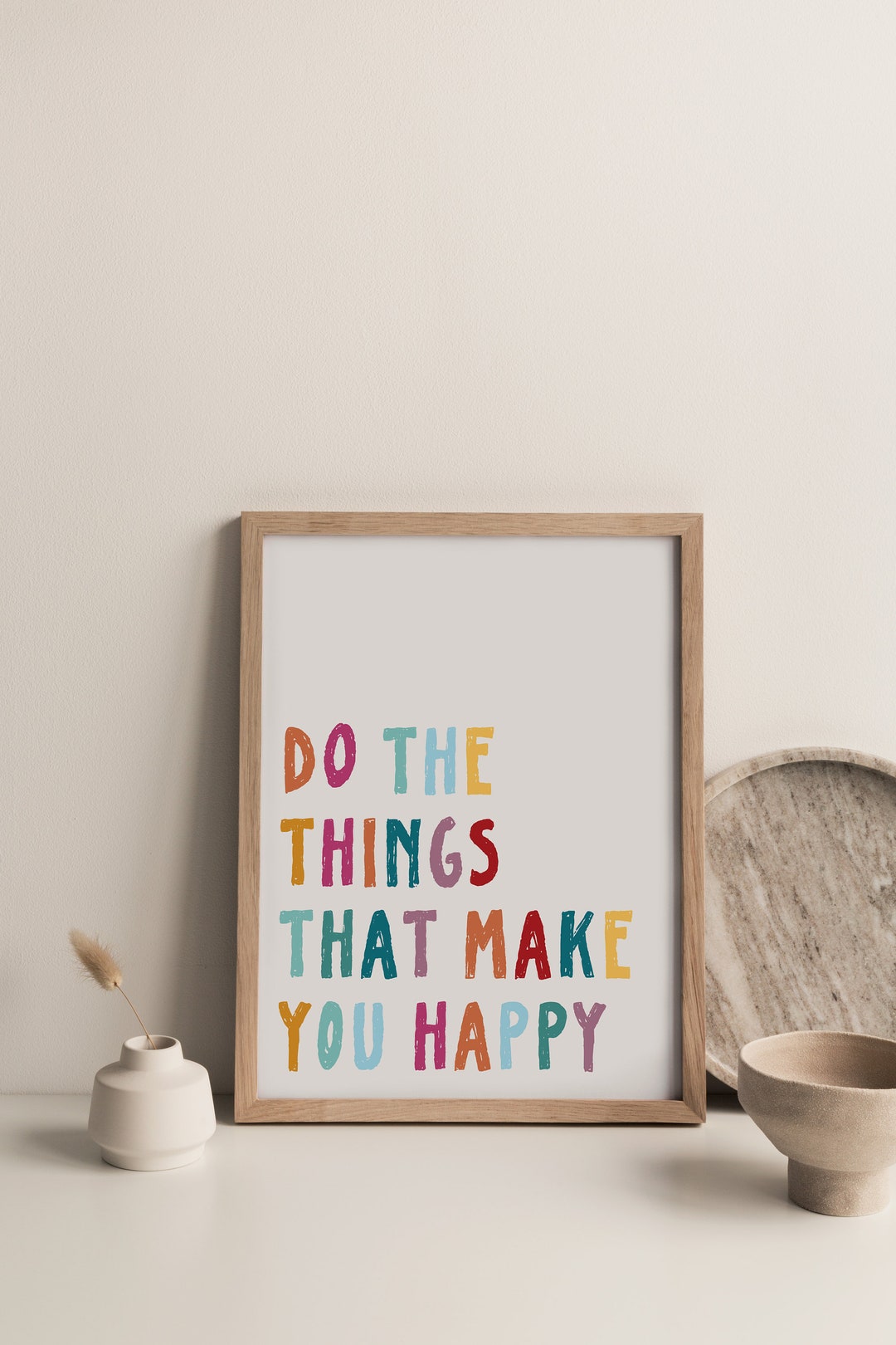 Do the Things That Make You Happy, Digital Print, Trendy Wall Art ...