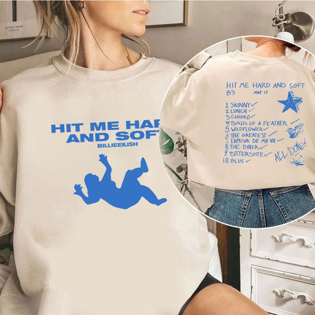 Hit Me Hard and Soft Tracklist 2 Sides Shirt, Billie New Album Shirt ...