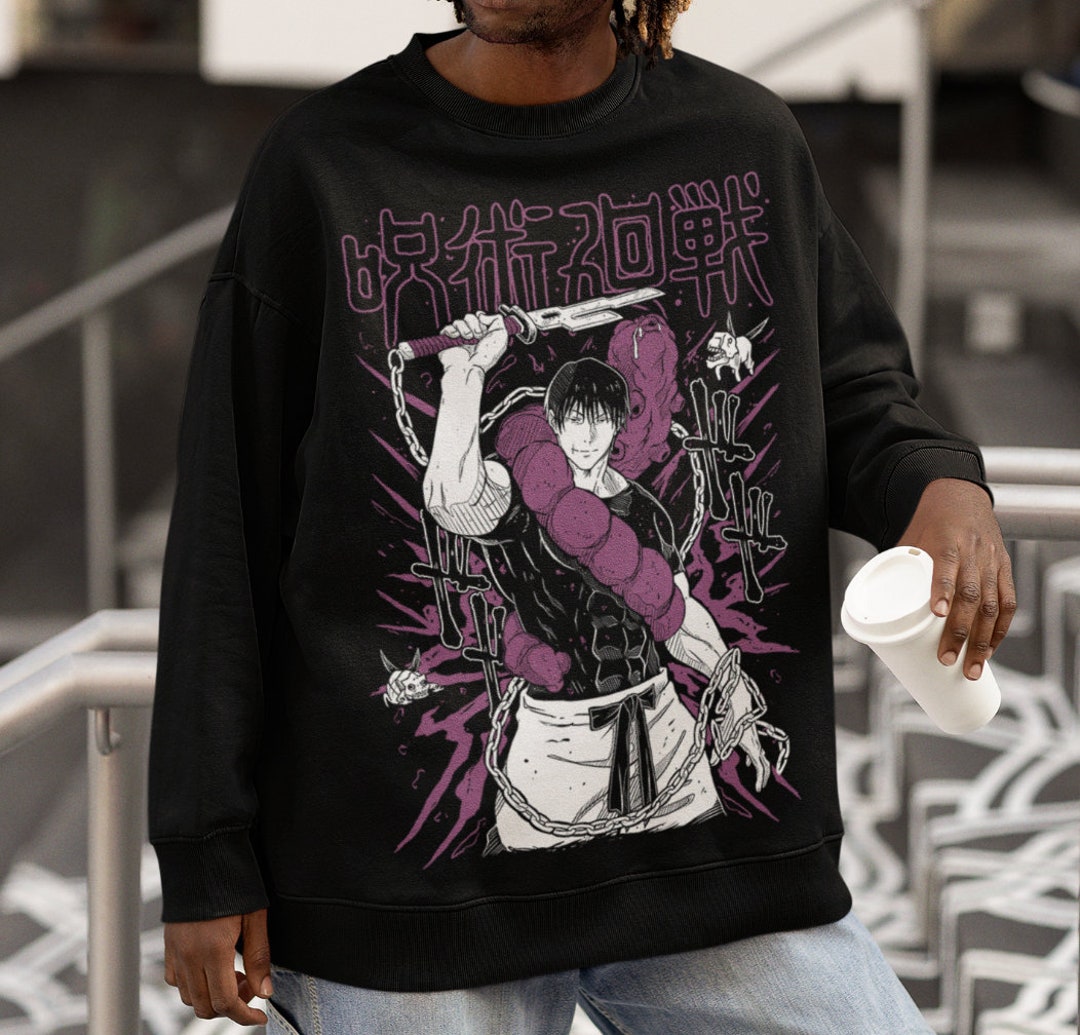 JJK Toji Fushiguro Sweater Jujutsu Kaisen Gojo Satoru Sweatshirt Sukuna ...
