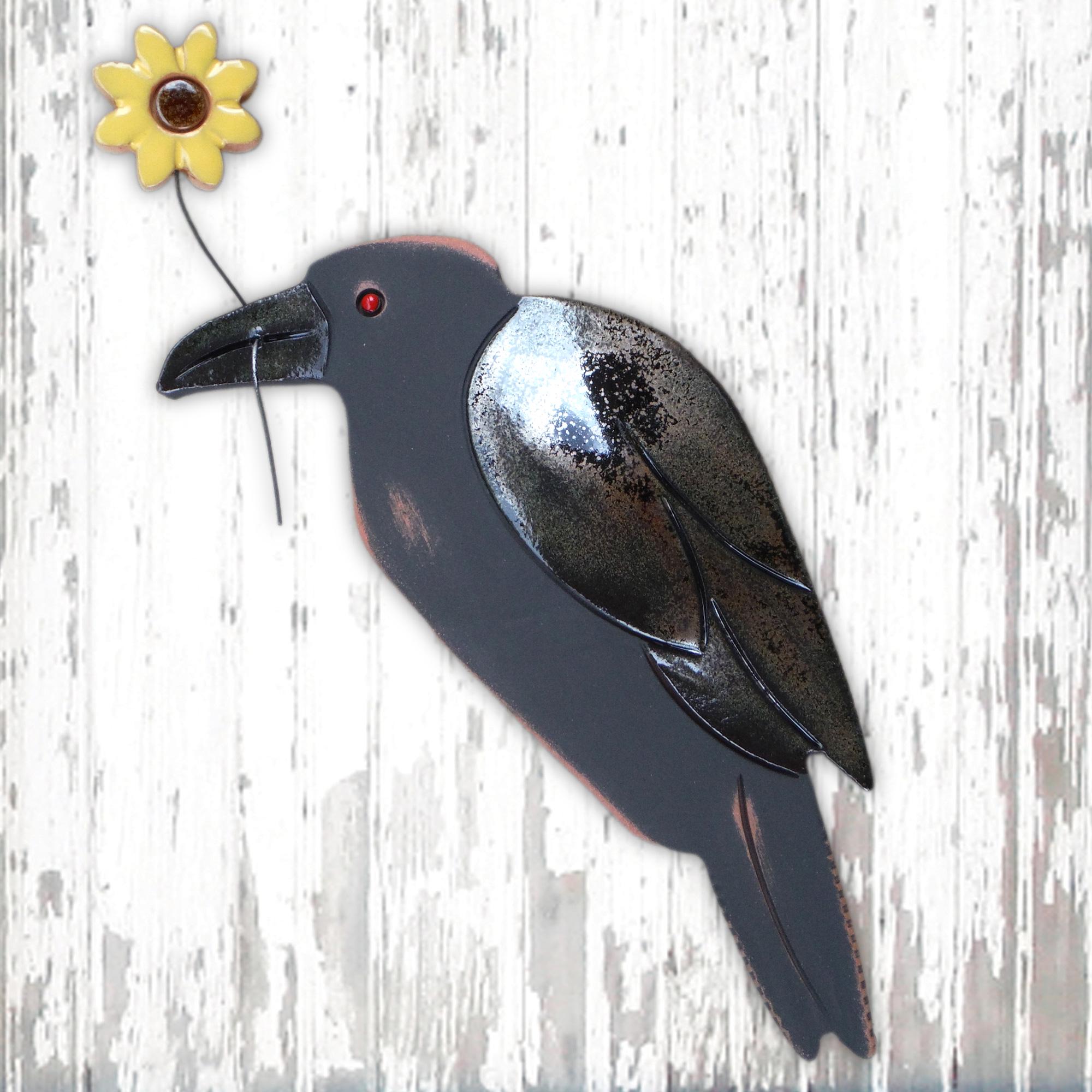 BLACK CROW Clay Wall Art by Barnkat Studio • Fall in Love Small ...