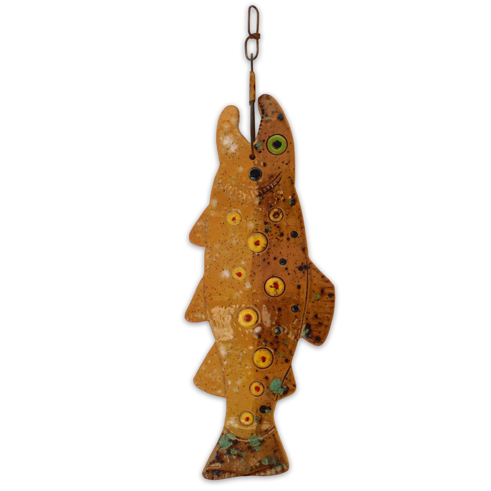 Crystal Trout Stringer Clay Wall Hanging Red Earthenware - Etsy