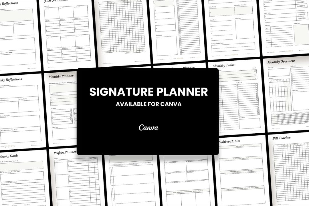Signature Planner | Daily, Weekly, Monthly, Quarterly, Yearly, Goals ...