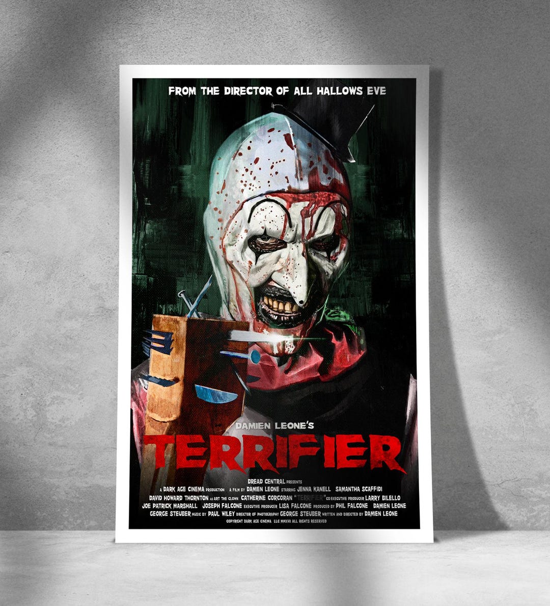 Terrifier – Art the Clown Horror Poster – Creepy Clown Slasher Fan Art ...