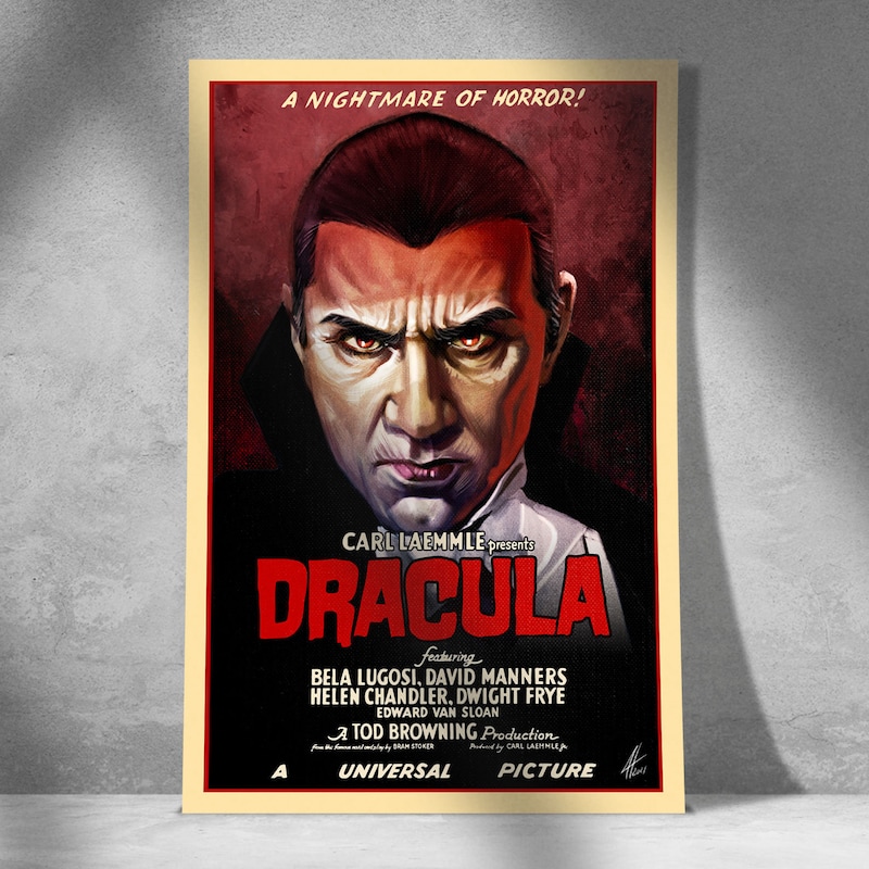 Dracula Poster Classic - Etsy UK