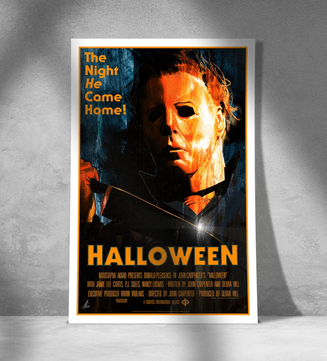Michael Myers Halloween Art Print – Classic Slasher Horror Poster ...