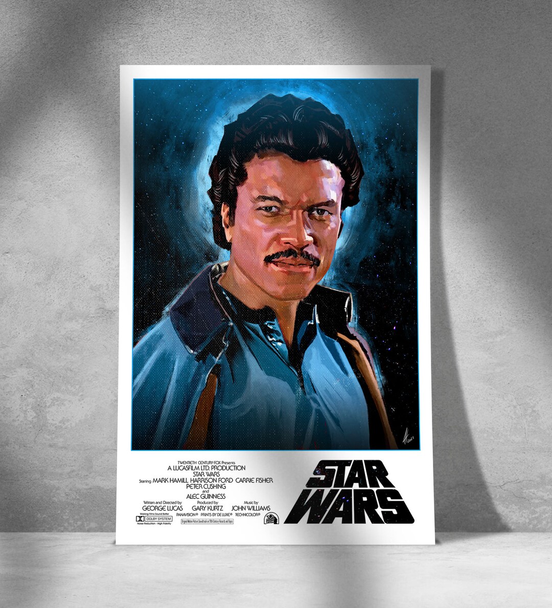 Lando Calrissian Star Wars Portrait - Wall Art - Etsy