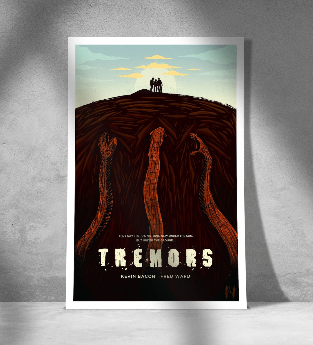 Tremors Movie Poster: 90s Creature Feature Art Print - Etsy