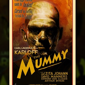 Universal Monsters Poster Set – Classic Horror Movie Icons Art Prints ...