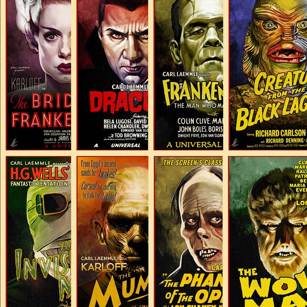 Horror Movie Posters Etsy