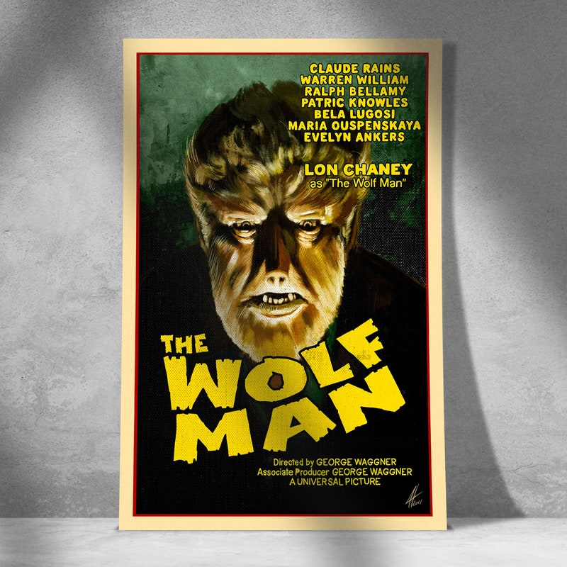 Wolf Man Poster - Etsy UK