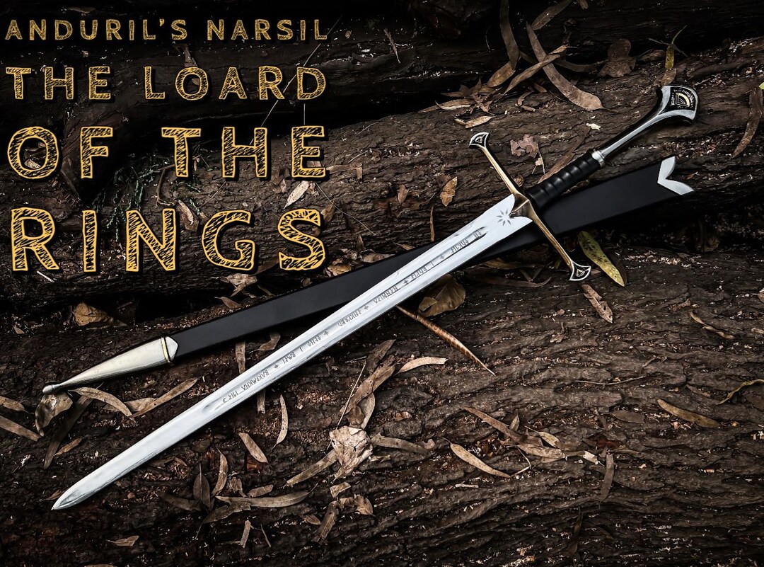 ANDURIL Sword of St-rider, Custom Engraved Sword, Sword, Lord of the ...