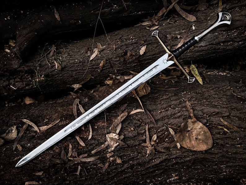 ANDURIL Sword of St-rider, Custom Engraved Sword, Sword, Lord of the ...