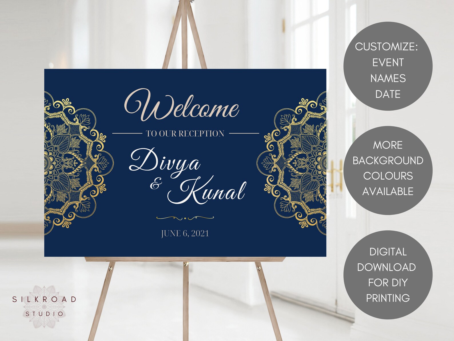 Indian Wedding Welcome Sign Reception Sign Roka Welcome - Etsy Canada