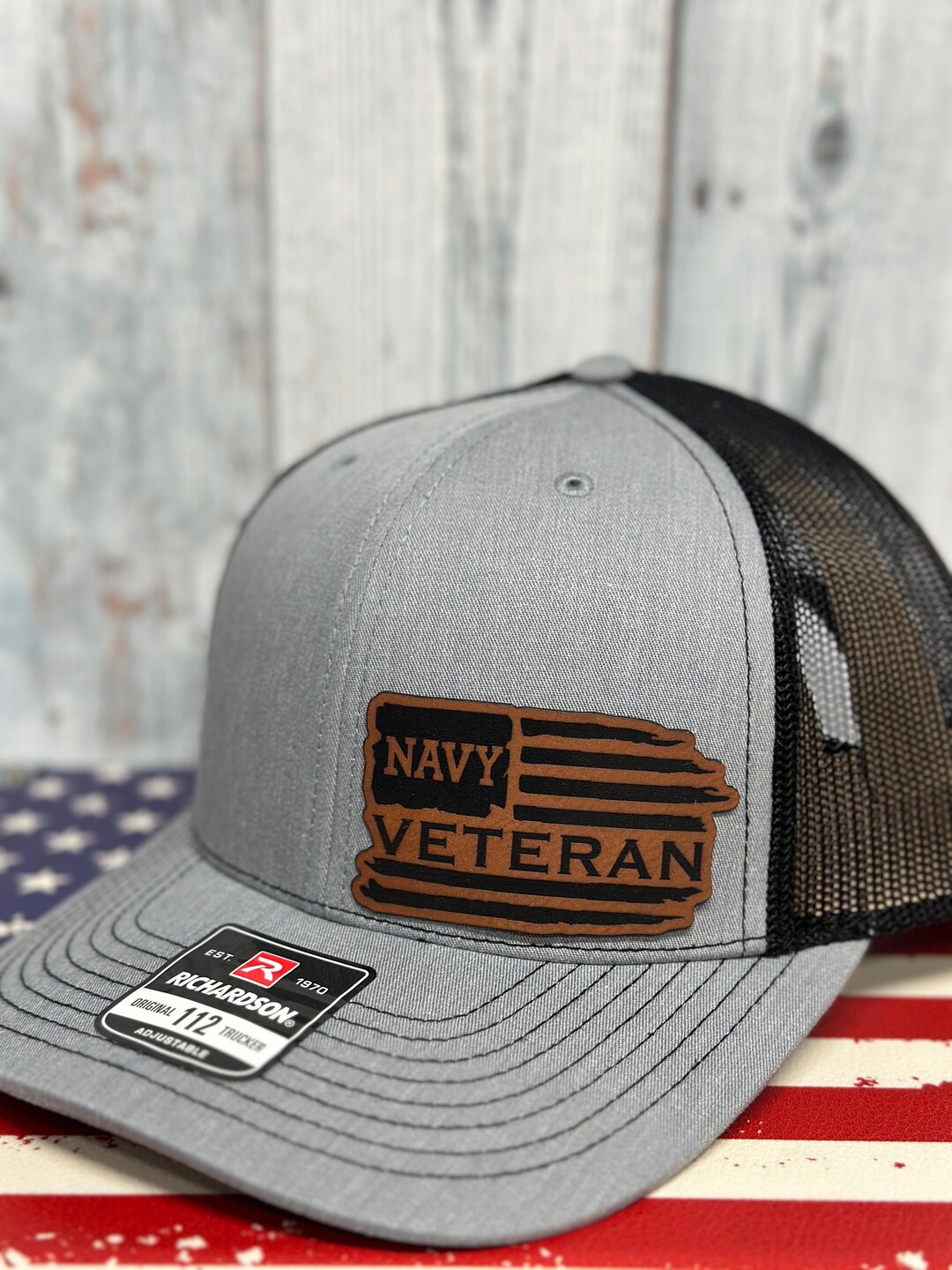 Veteran, Leatherette Patch Hat, American, Richardson112, Army, Navy ...
