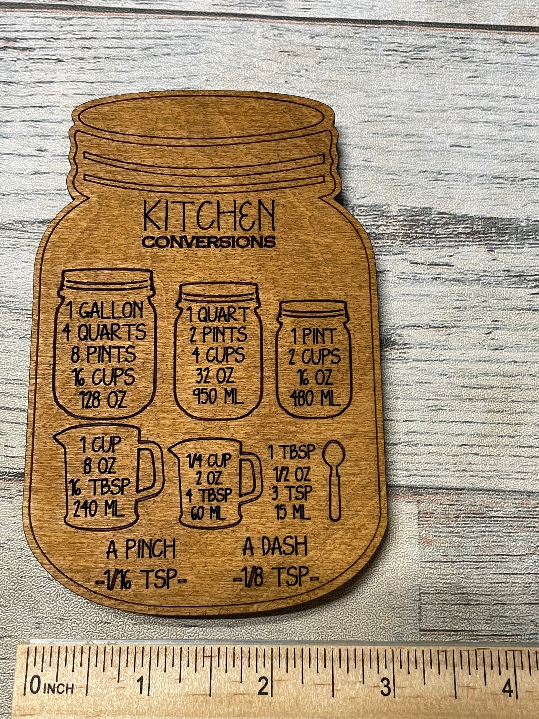 Kitchen Conversion Magnet Kitchen Conversions Cooking - Etsy