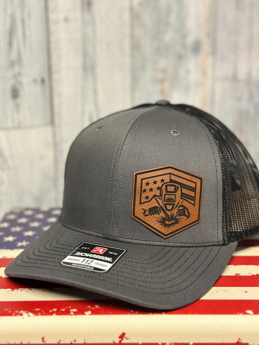 Welder, Leatherette Patch Hat, American, Richardson112 - Etsy