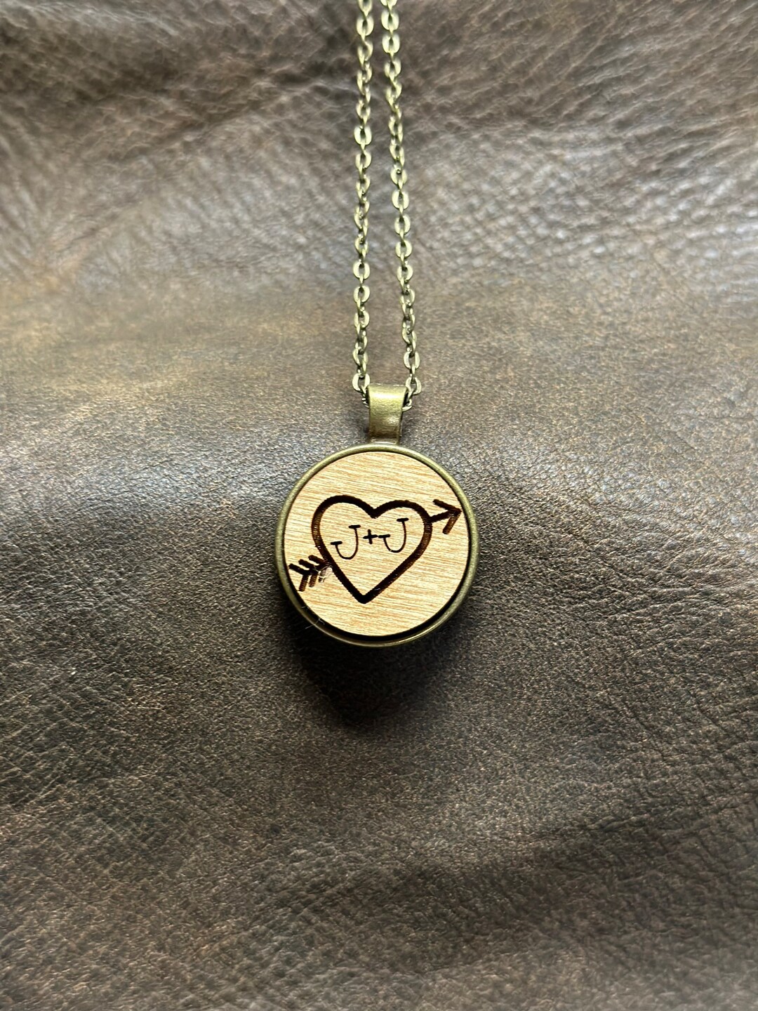 Laser Engraved Wood Pendant, Necklace, Gifts for Her, Engraved Round ...
