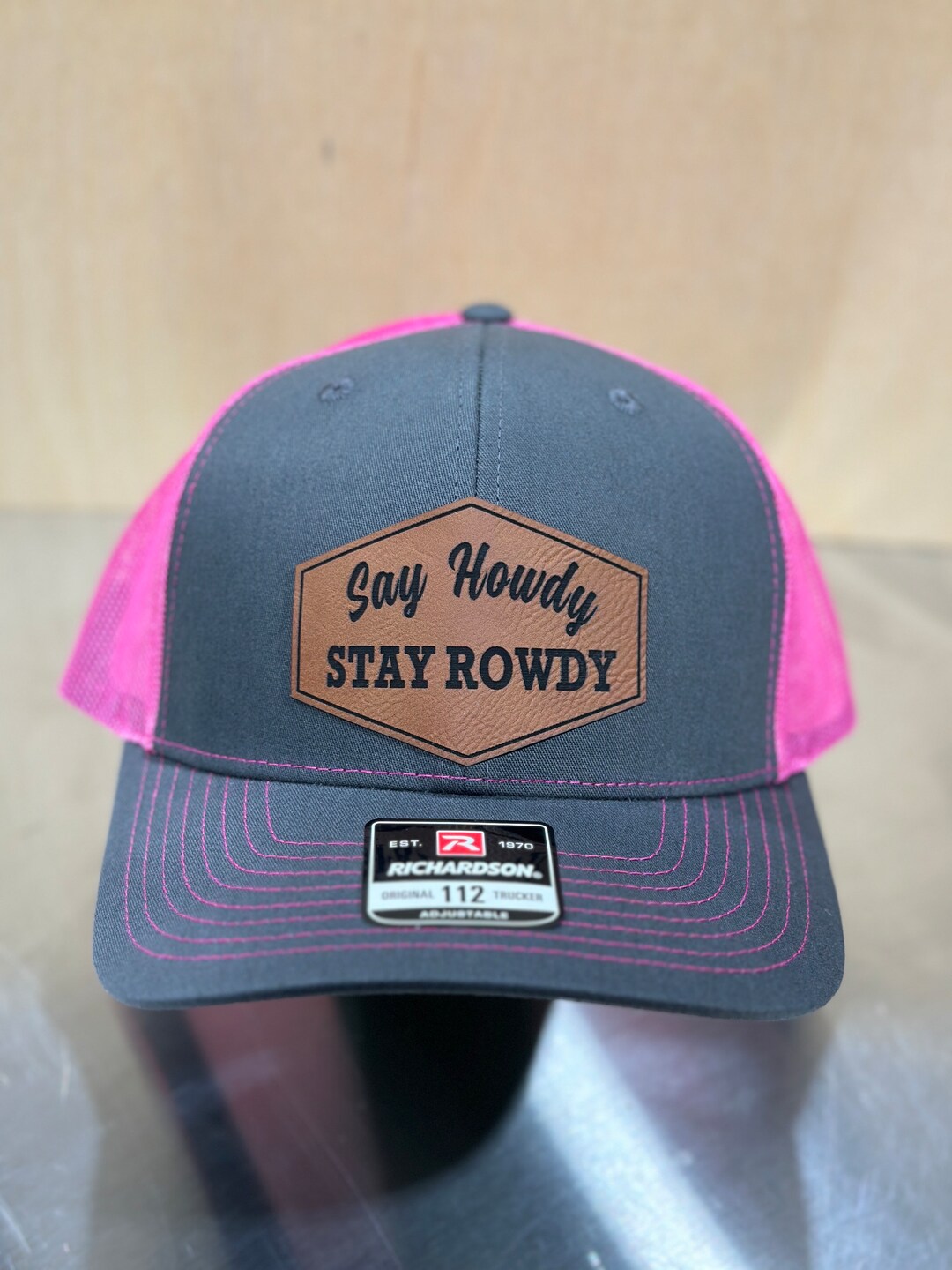 Say Howdy, Stay Rowdy, Leatherette Patch Hat, - Etsy
