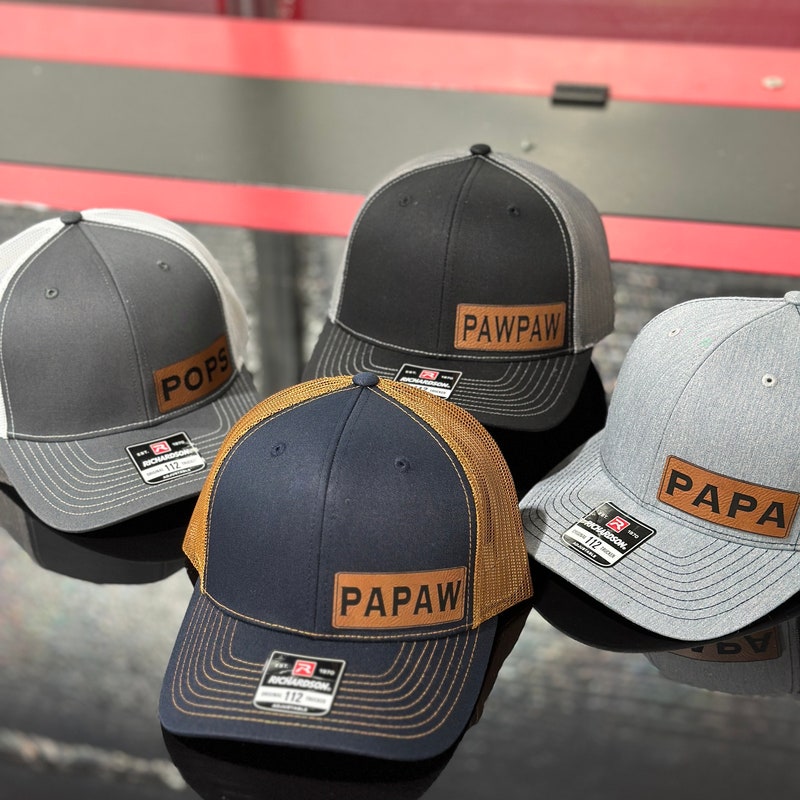 Papa Hats With a Patch - Etsy