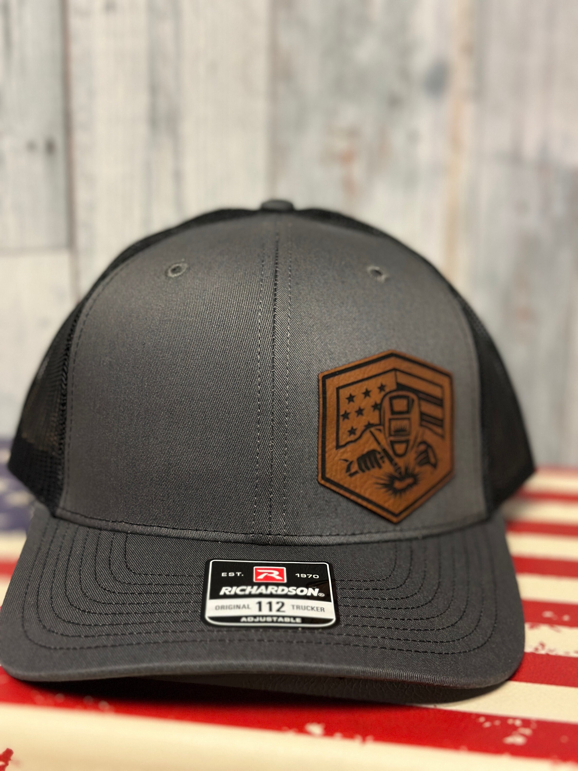 Welder, Leatherette Patch Hat, American, Richardson112 - Etsy