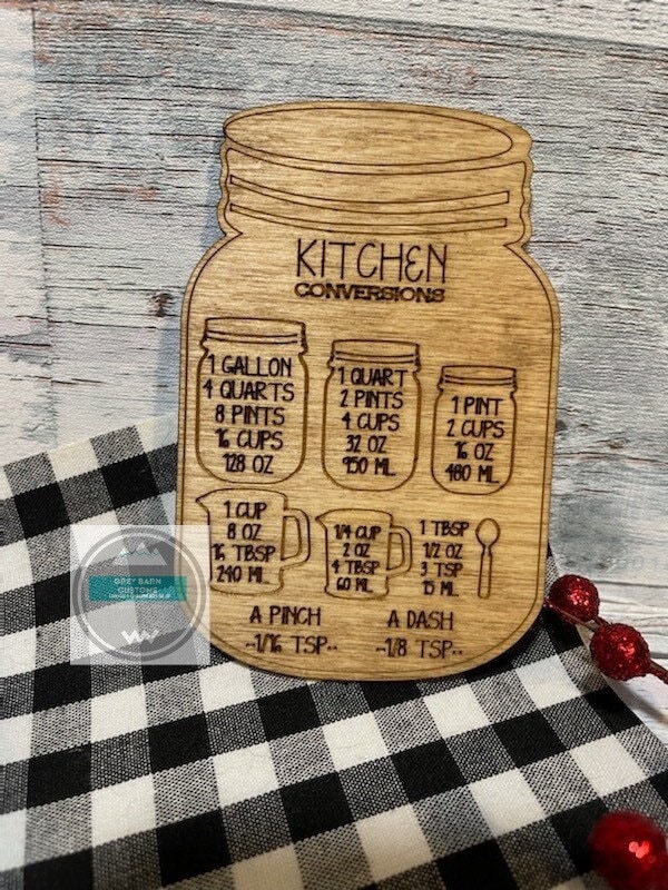 Kitchen Conversion Magnet Kitchen Conversions Cooking - Etsy