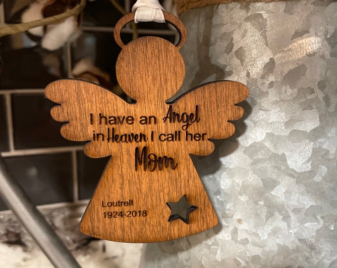 Hanging Memorial Angel, Angel Ornament, Angel, Mom, Dad, Sister ...