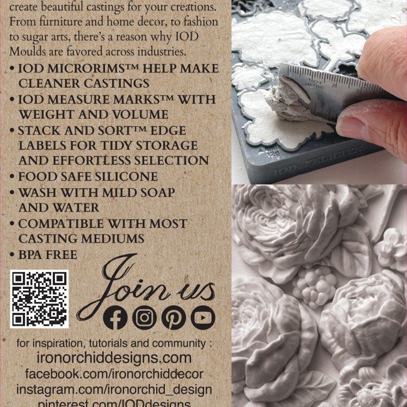 Ceramic Iron Orchid Mold - Etsy