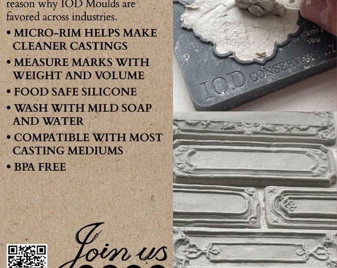 IOD Conservatory Labels Mould Iron Orchid Designs - Etsy