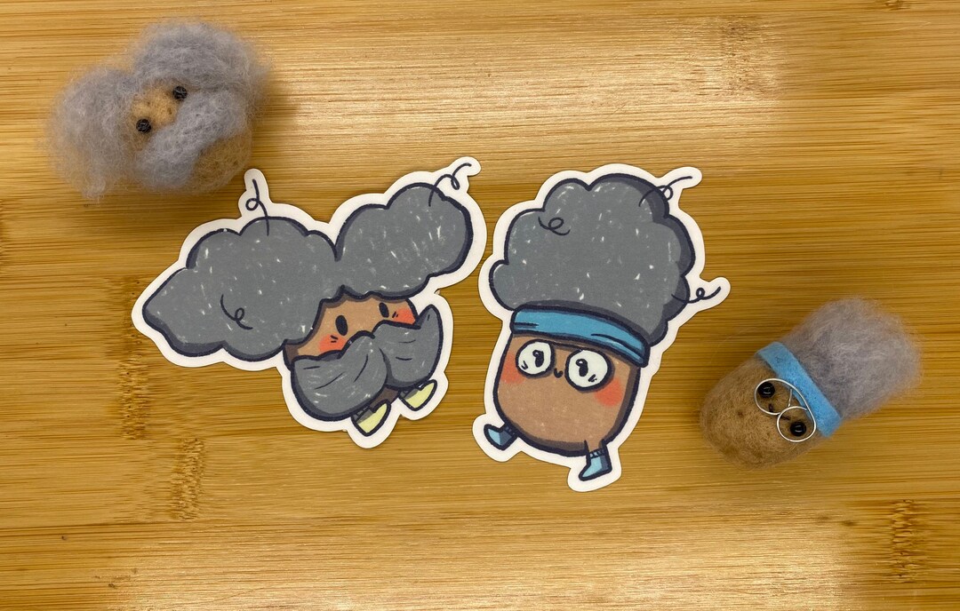 Cute Potato Sticker | Grandpa and Grandma-tato Set | Cute Diecut Vinyl ...