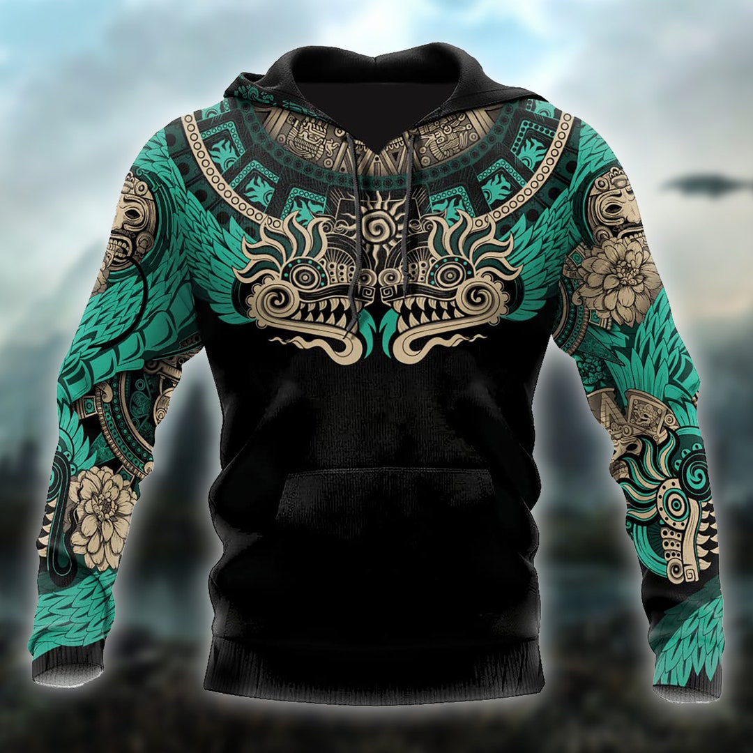 Style Mexico Aztec Quetzalcoatl Skull 3D Print Hoodies Unisex - Etsy