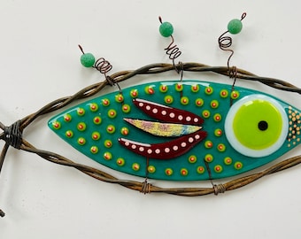 Fused Glass Fish | Etsy