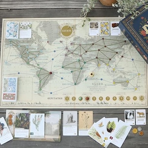 Botany Board Game | Victorian Flower Collecting, Family Game - Etsy