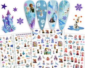 Frozen Nail Decals - Etsy