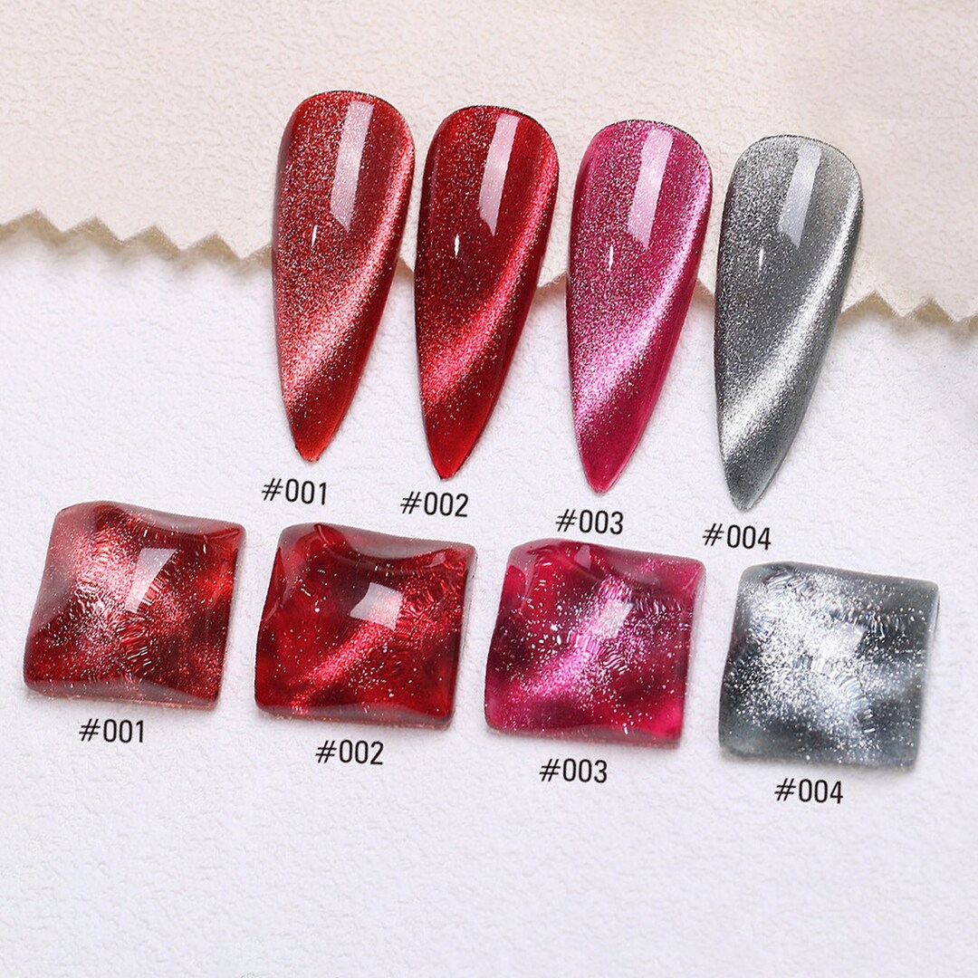 Ruby Gem Set GEL Nail Polish 8ml 4 Colors Soak off UV/LED - Etsy