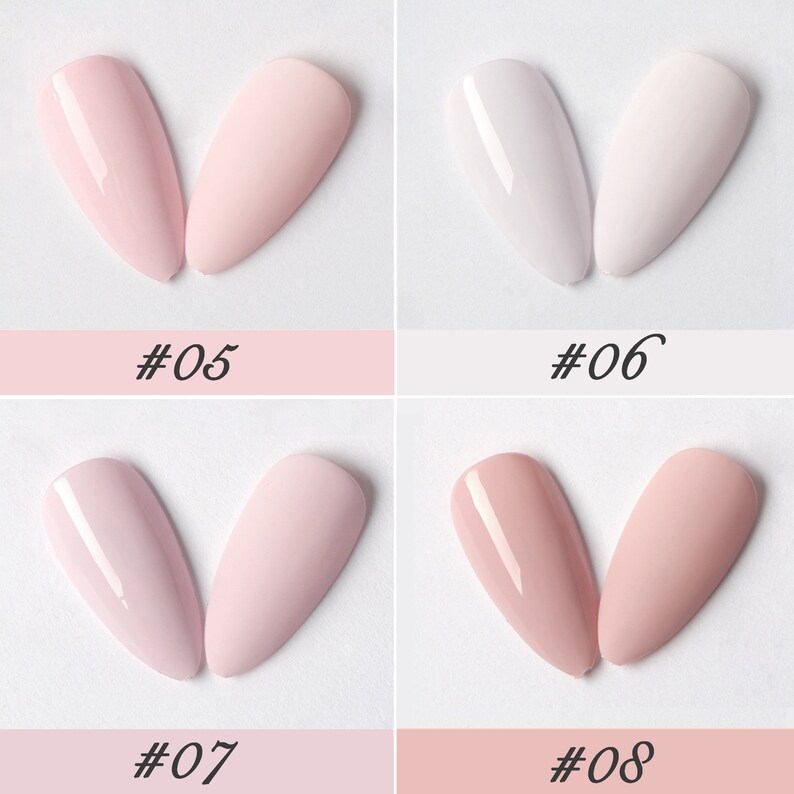 Powder Pink GEL Nail Polish 15ml 8 Different Pinks - Etsy