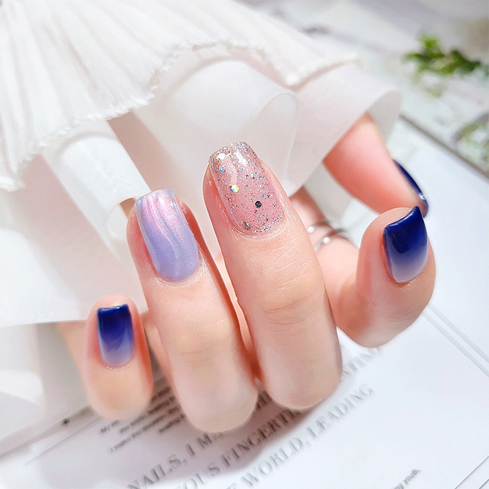Sheer Iridescent Violet Blue With Lavender Purple Shimmer - Etsy