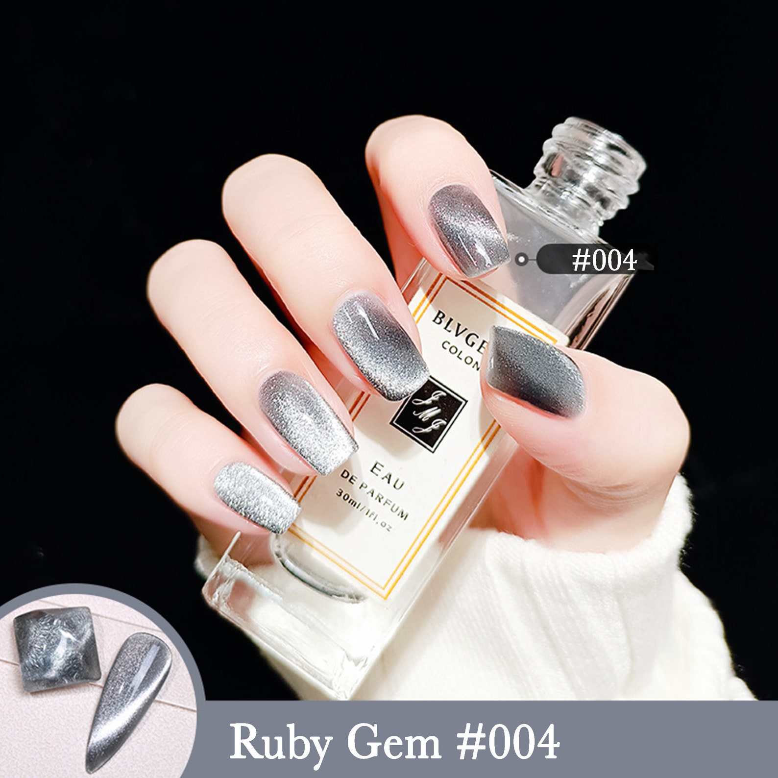 Ruby Gem Set GEL Nail Polish 8ml 4 Colors Soak off UV/LED | Etsy