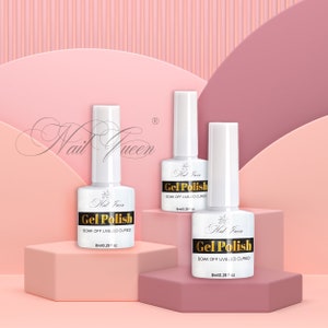 Ruby Gem Set GEL Nail Polish 8ml 4 Colors | Soak off UV/LED Gel Polish ...